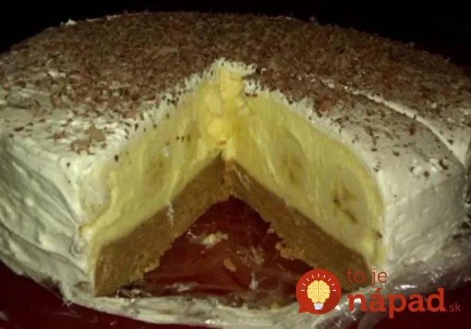 Banánová torta bez pečenia