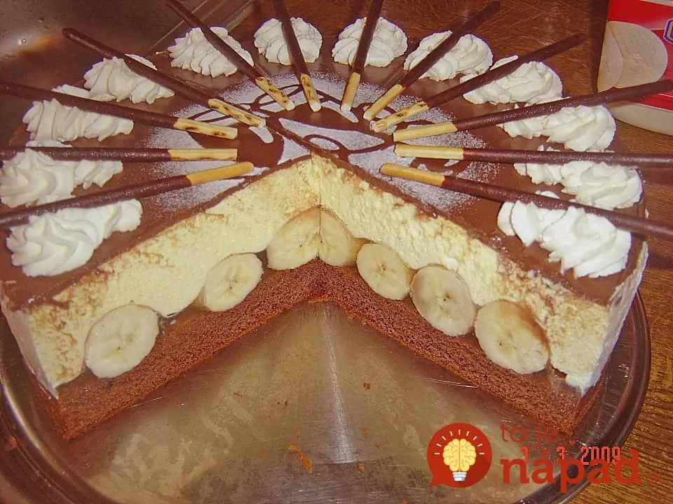 Rýchla torta "Opička": Božská dobrota s banánmi a luxusným krémom a ...