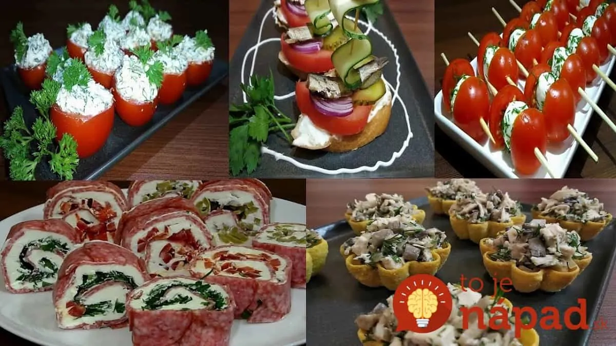 Špičkové slávnostné predjedlá: TOP 6 receptov, ktoré viete rýchlo ...